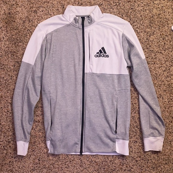 adidas | Jackets & Coats | Adidas Mens Grey Performance Jacket | Poshmark